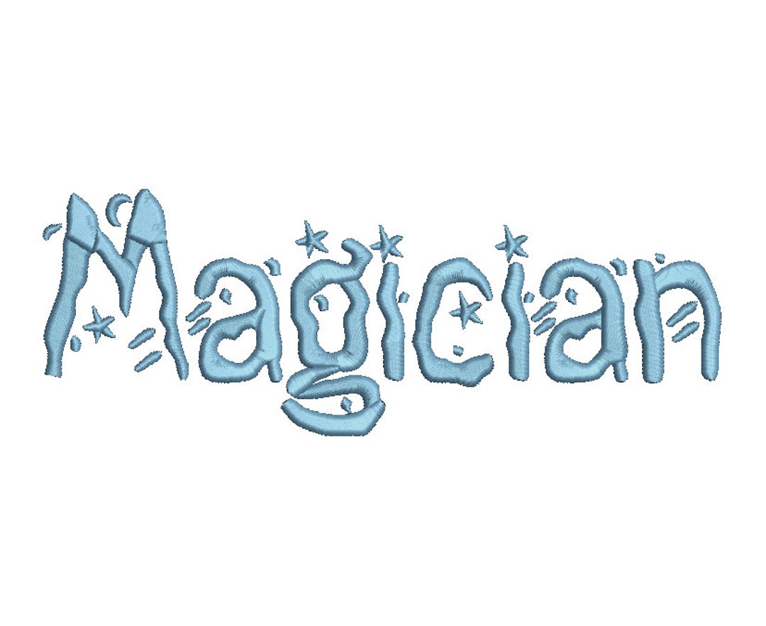 Magician Embroidery Font Formats Bx, Dst, Exp, Pes, Jef and Xxx, Sizes ...