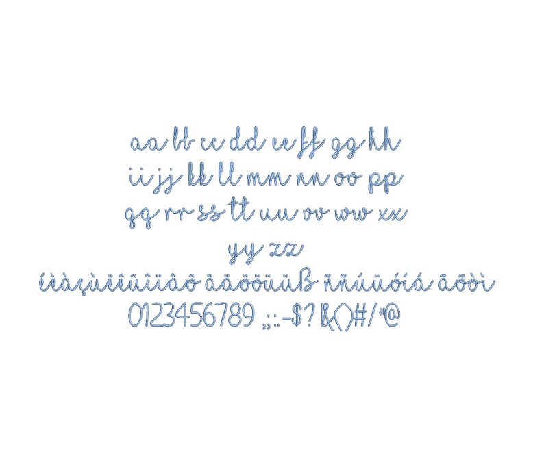 I Love Christmas ESA Embroidery Font With Commercial License (MHA) - Etsy