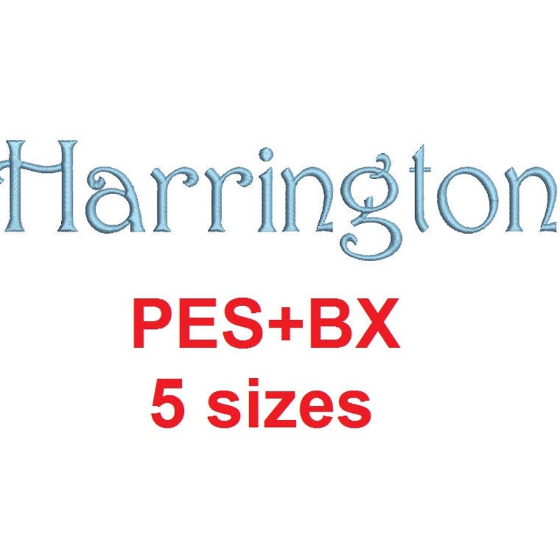 Harrington Font - Etsy