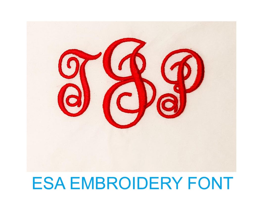 Vine Monogram 3d Puff Foam ESA Font With Easy 10 Steps Pdf Tutorial ...