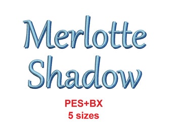 Old English Shadow Embroidery Font Formats Bx Pes Sizes | Etsy