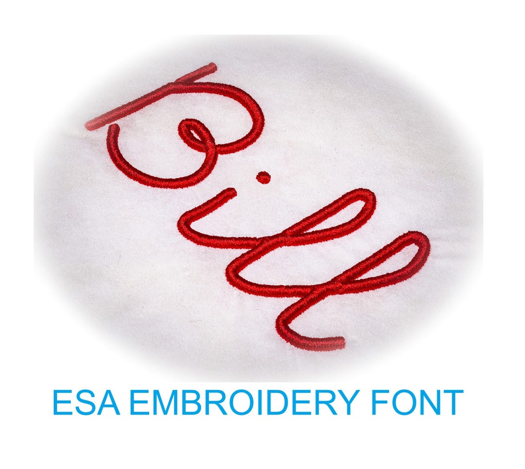 Little Days 3d Puff Foam ESA Embroidery Font for Wilcom Softwares - Etsy