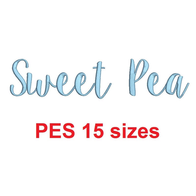 Sweet Pea Machine Embroidery Design - Etsy