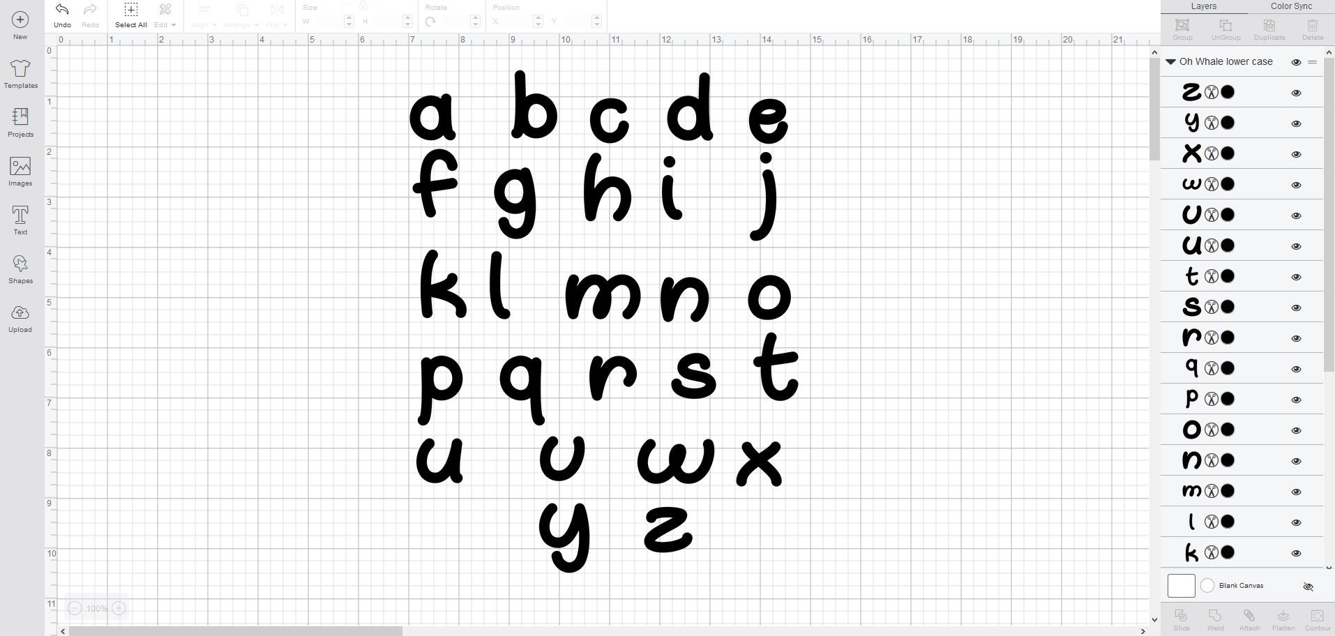 Oh Whale Script Font Svg/eps/dxf Alphabet Cutting Files MHA - Etsy