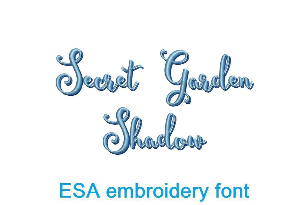 Secret Garden Shadow ESA Font - Etsy