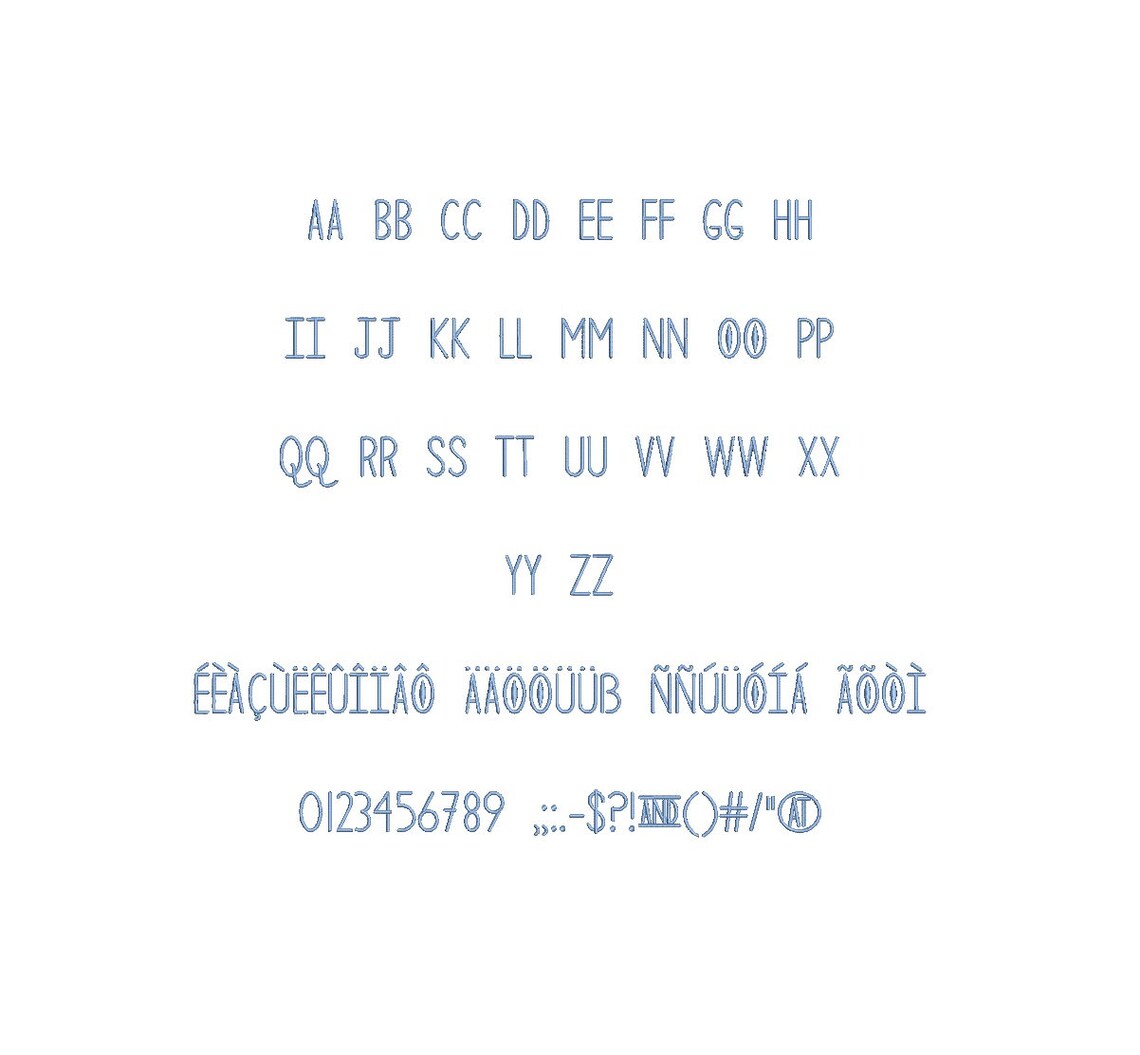 The Curious Cat ESA Embroidery Font (MHA) - Etsy