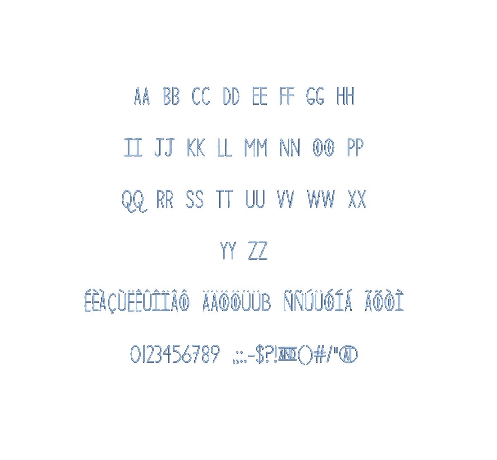 The Curious Cat ESA Embroidery Font (MHA) - Etsy
