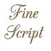 Fine Script Embroidery Font Bx (compatible With 17 Machine File Formats ...