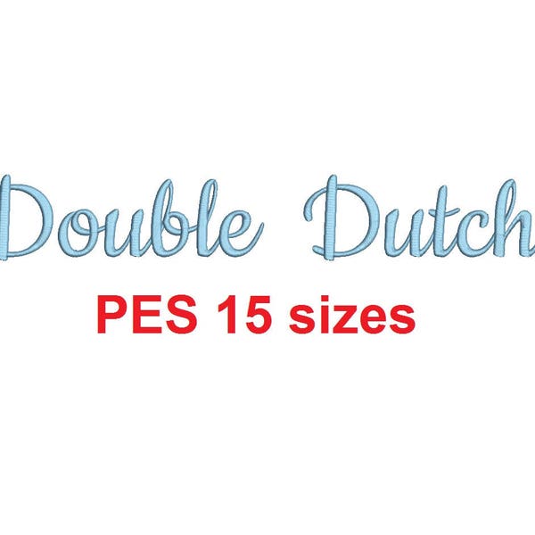 Thick Embroidery Font - Etsy