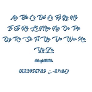 Liar Script Shadow Embroidery Font Formats Bx + Pes, Sizes 0.50 (1/2 ...