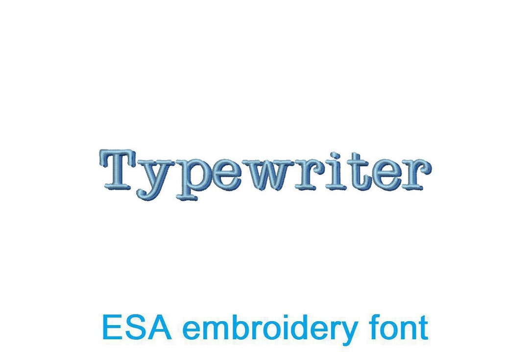 Typewriter Shadow ESA Font - Etsy
