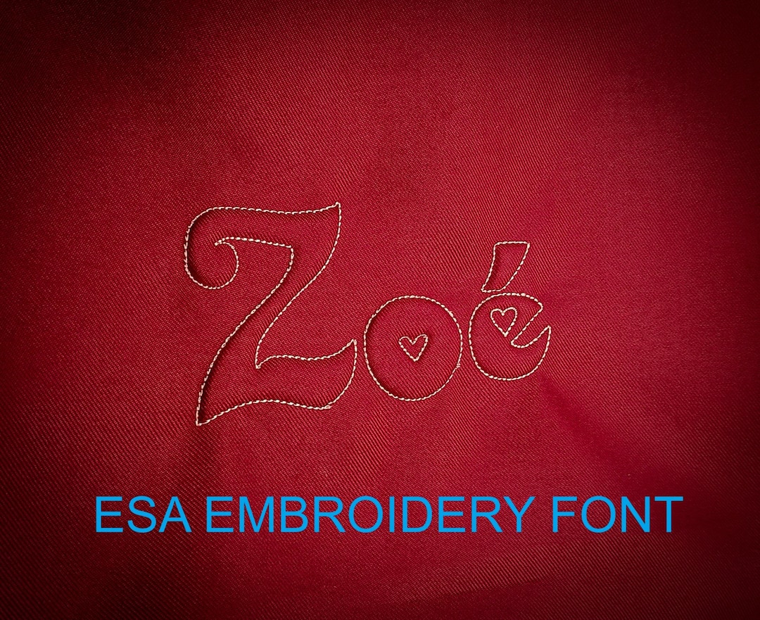 Embossed 3d Foam ESA Embroidery Font for Wilcom Softwares - Etsy