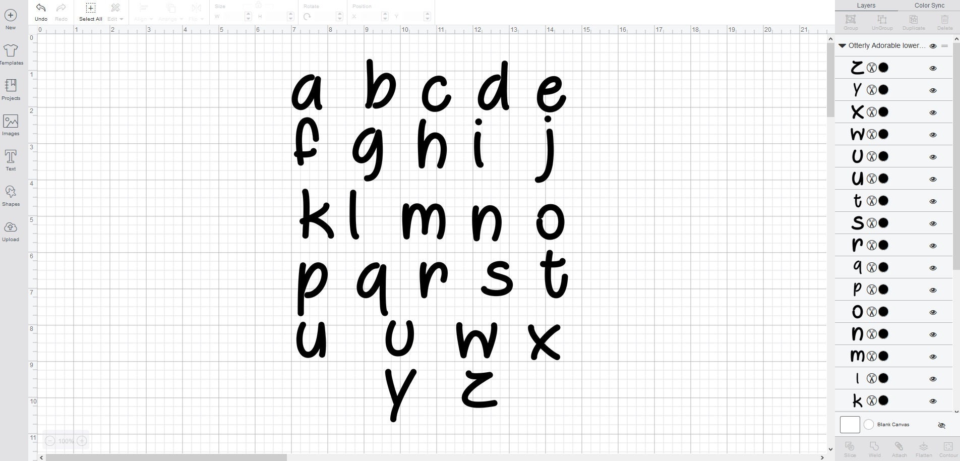 Otterly Adorable Script Font Svg/eps/dxf Alphabet Cutting | Etsy