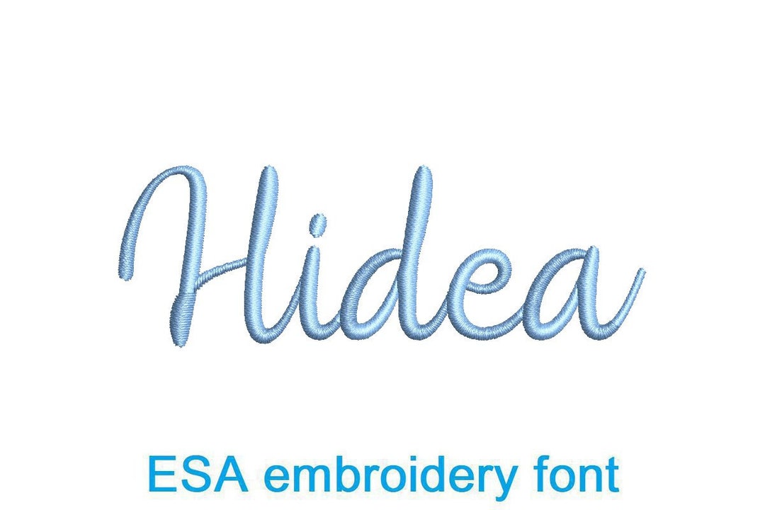 Hidea ESA Embroidery Font With Commercial License (SNAS) - Etsy