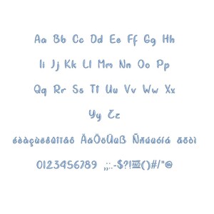 Cloud Calligraphy ESA Embroidery Font With Commercial License (MHA) - Etsy