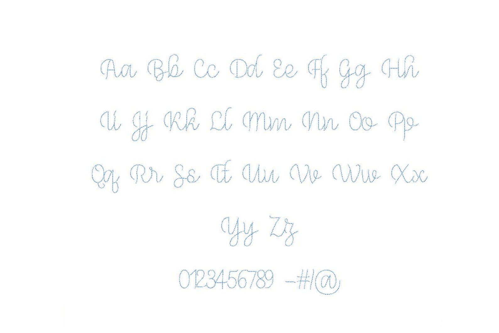 July Seventh Bean Stitch ESA Embroidery Font (SNAS) - Etsy