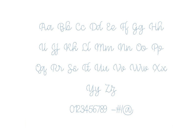 July Seventh Bean Stitch ESA Embroidery Font (SNAS) - Etsy