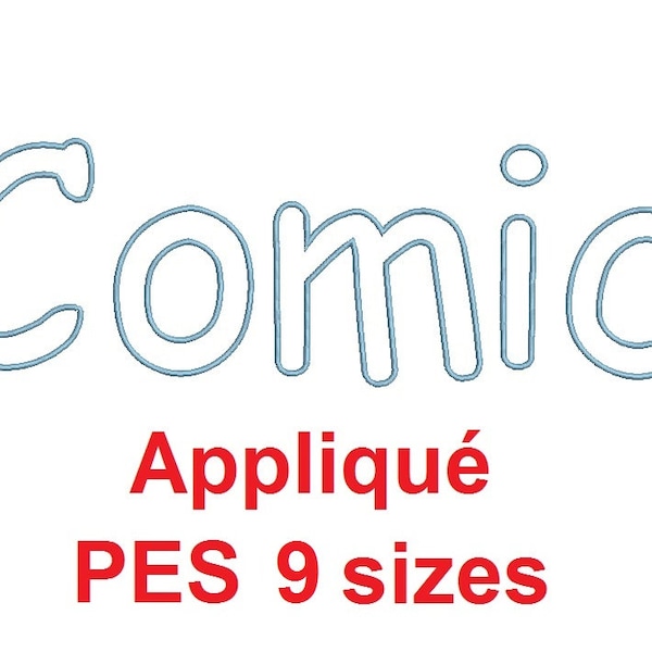 Comic Sans Embroidery Font - Etsy