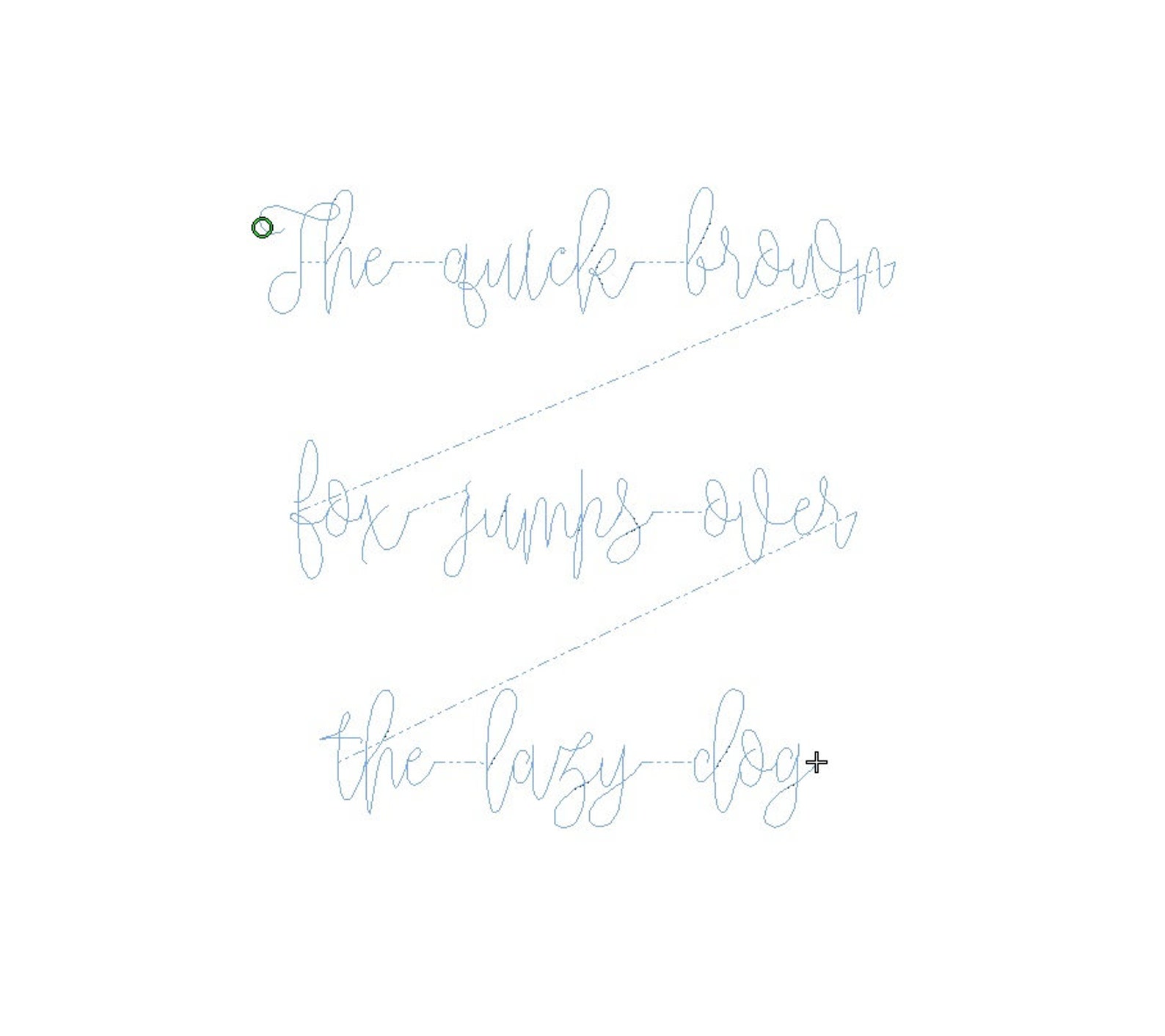 Brooke Bean Stitch Machine Embroidery Font 6 Sizes - Etsy