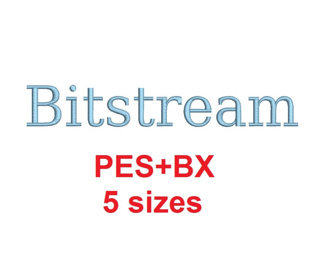 Bitstream Embroidery Font Formats Bx (which Converts to 17 Machine ...