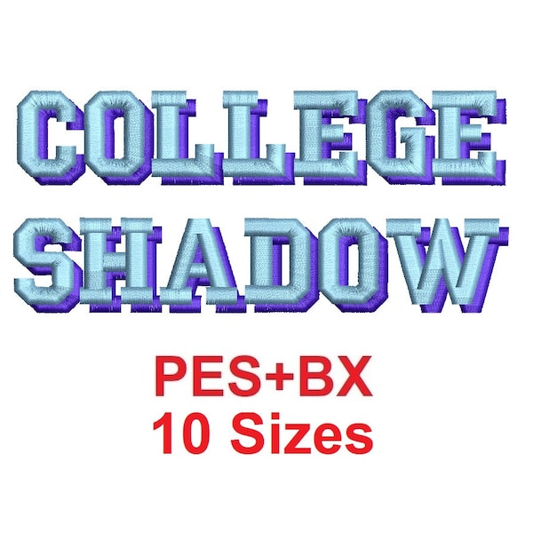 Athletic Shadow Font - Etsy