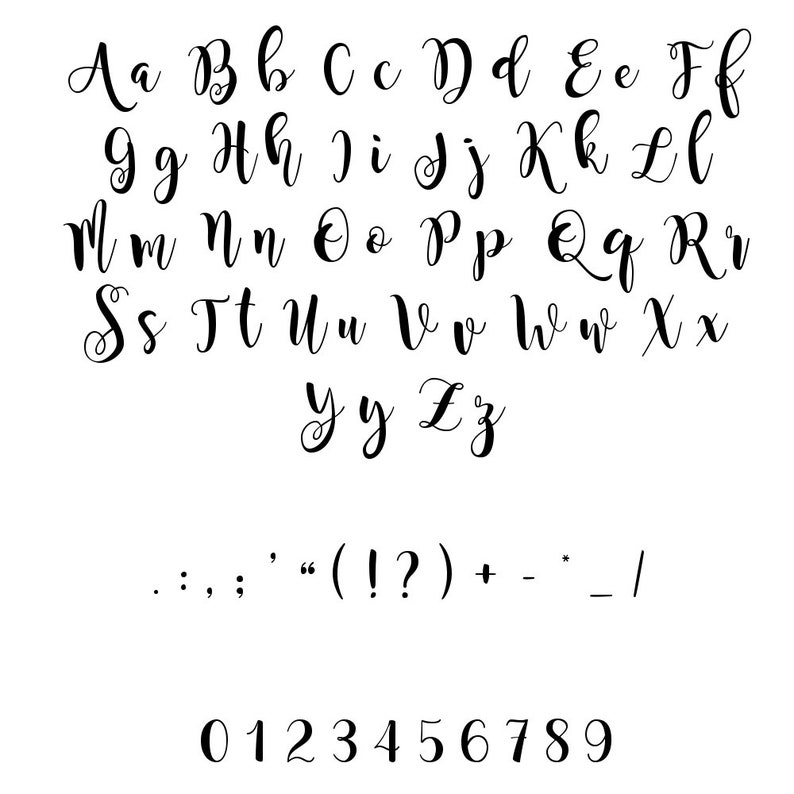 Magnolia Sky Alphabet Svg/eps/dxf Cutting Files - Etsy