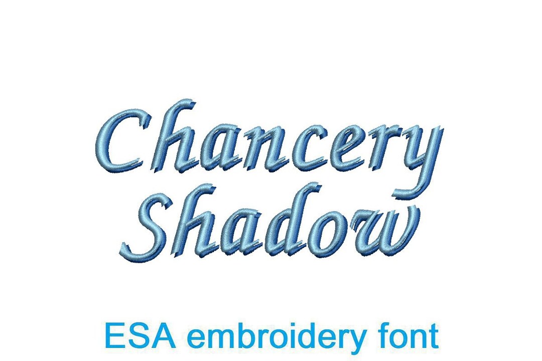 Chancery Shadow ESA Font - Etsy
