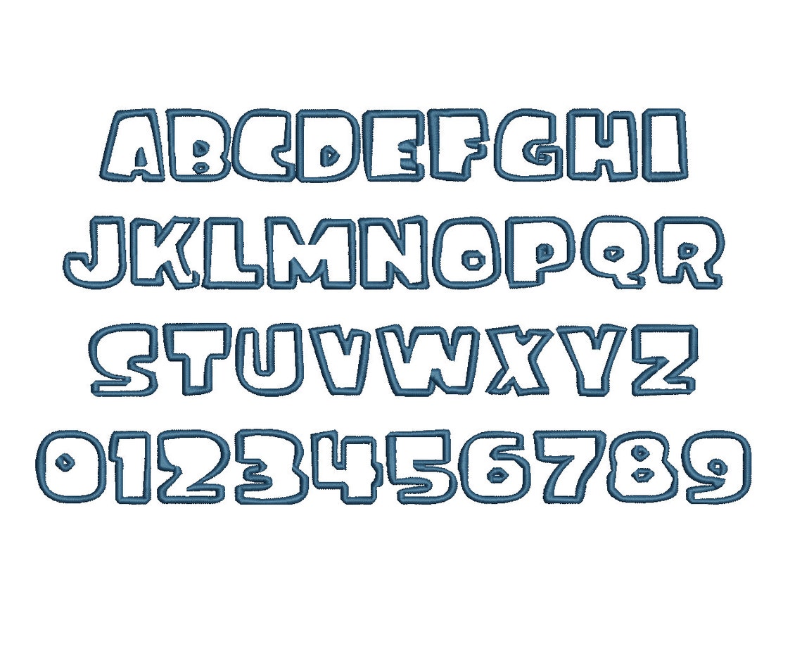 Ice Age Embroidery Font Formats Bx Dst Exp Pes Jef and - Etsy