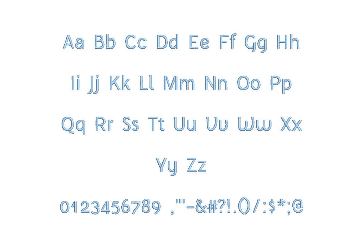 If Only I Knew ESA Embroidery Font - Etsy