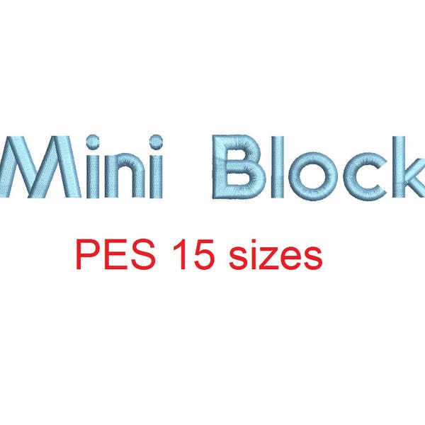 Mini Embroidery Font - Etsy