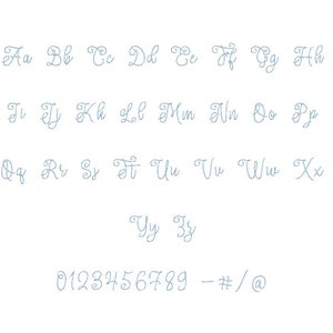 Amber Bean Stitch ESA Embroidery Font - Etsy