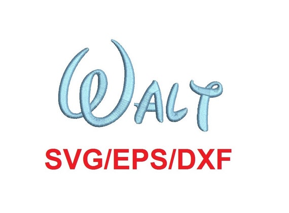 Walt Alphabet Svg/eps/dxf Cutting Files | Etsy