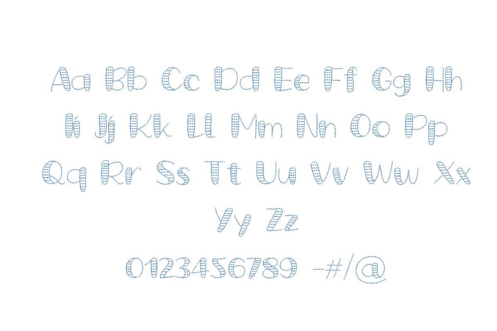 Grand October Four Bean Stitch ESA Embroidery Font SNAS - Etsy