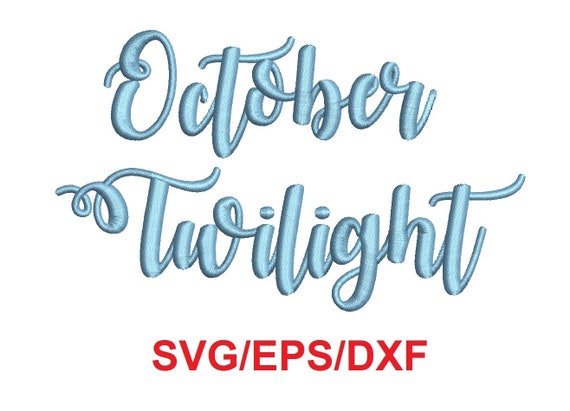 October Twilight Alphabet Svg/eps/dxf Cutting Files MHA | Etsy