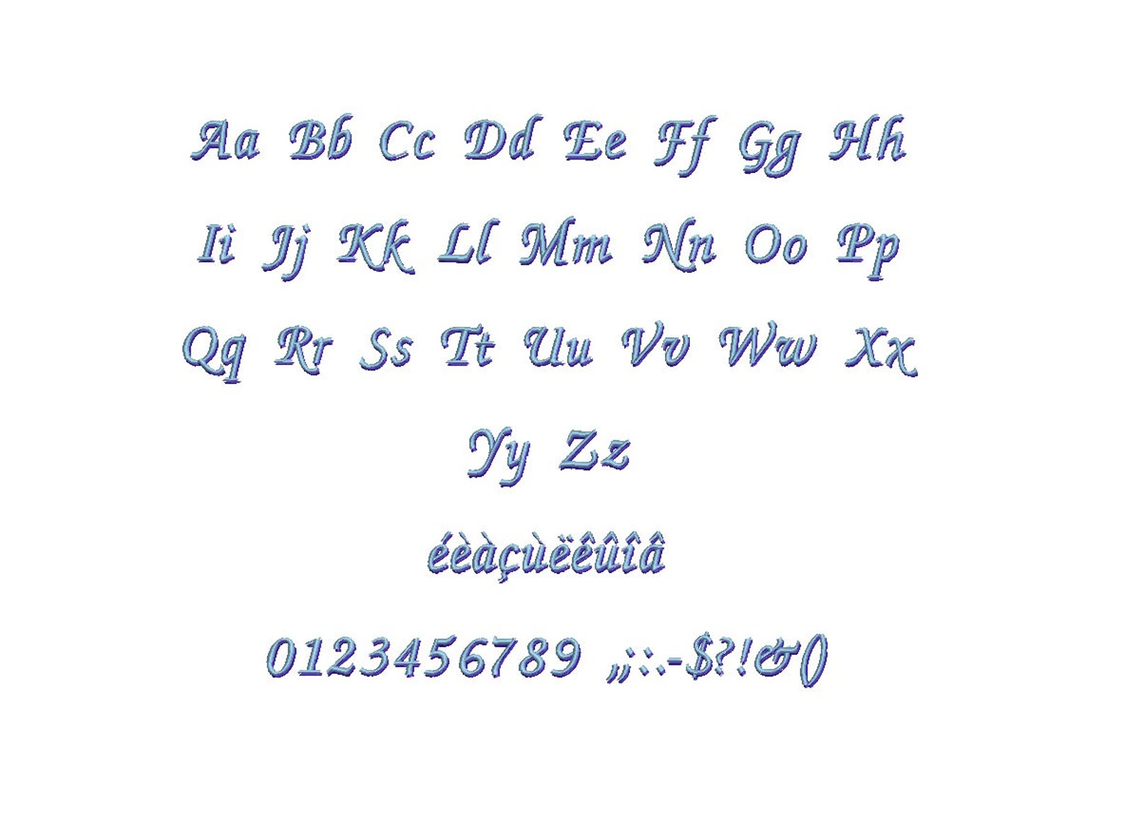 Chancery Shadow ESA Font - Etsy