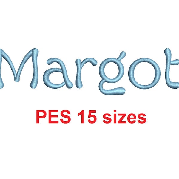 Margot Embroidery Font - Etsy