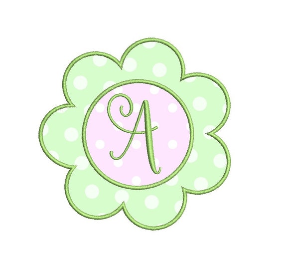 Applique Monogram Machine Embroidery Font Frame With Machine | Etsy