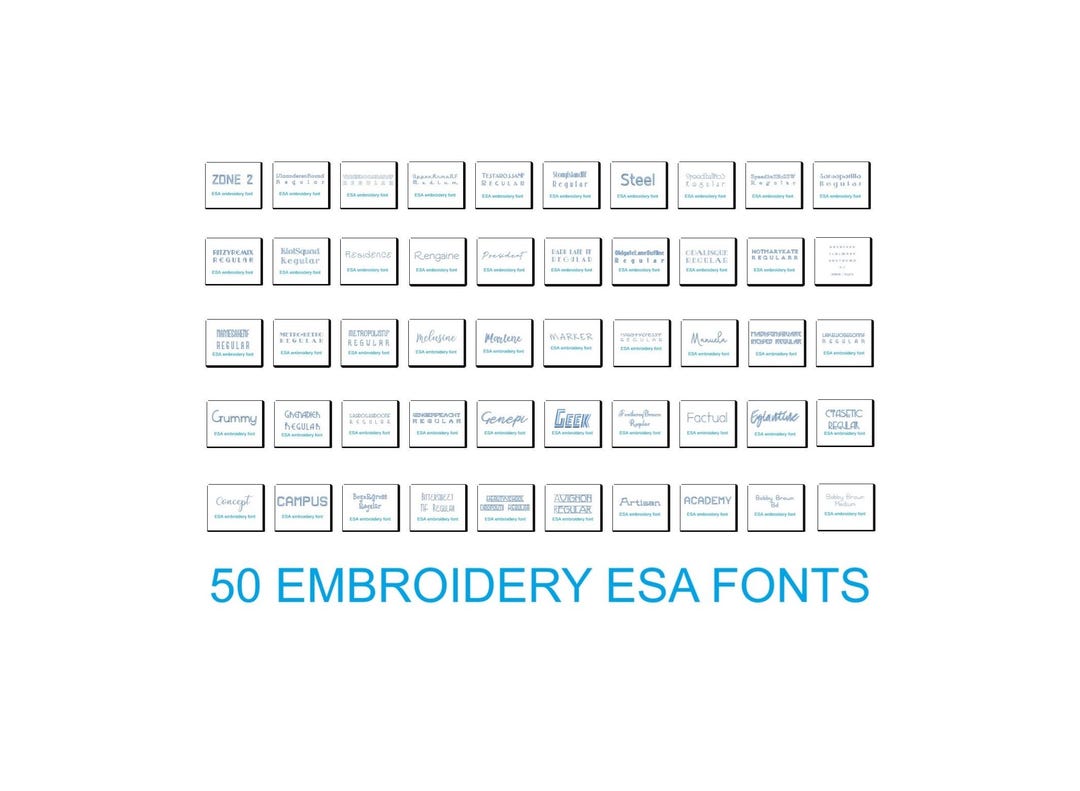 50 ESA Fonts Package #P50001ESA - Etsy