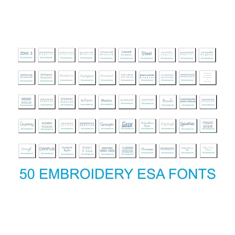 Esa Font File - Etsy