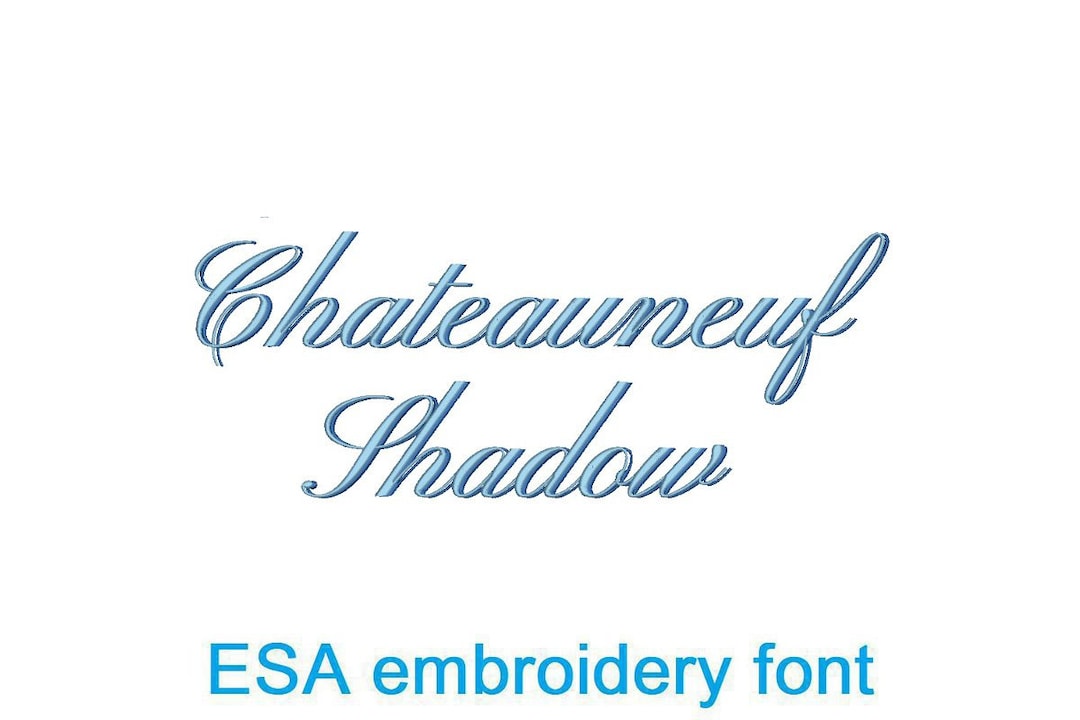 Chateauneuf Shadow ESA Font - Etsy