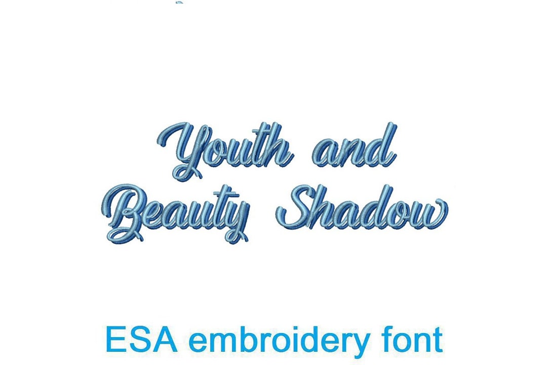 Youth and Beauty Shadow ESA Font (MHA) - Etsy