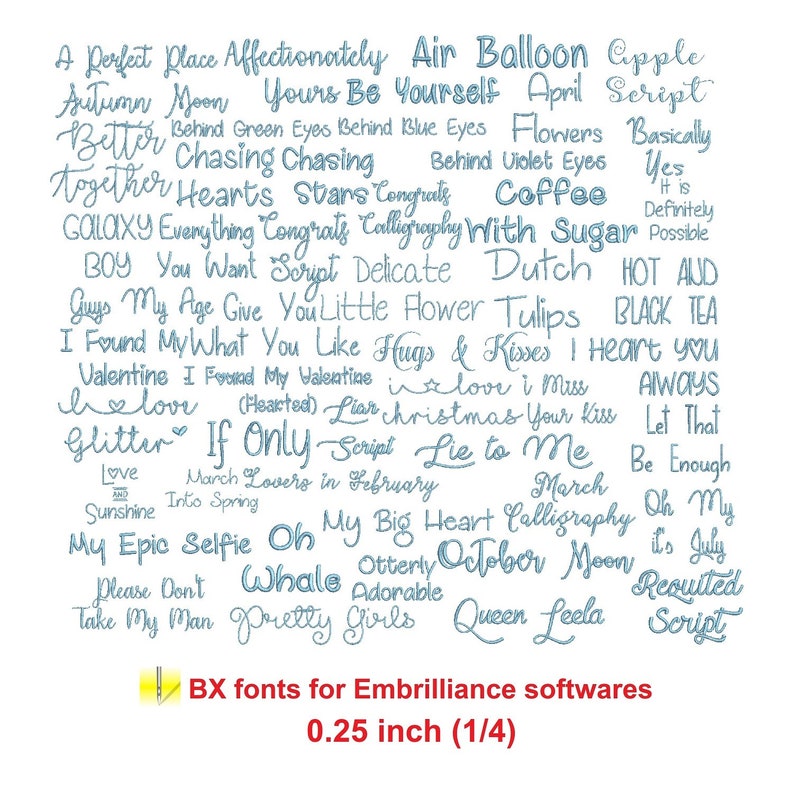 Free Embroidery Fonts - Etsy