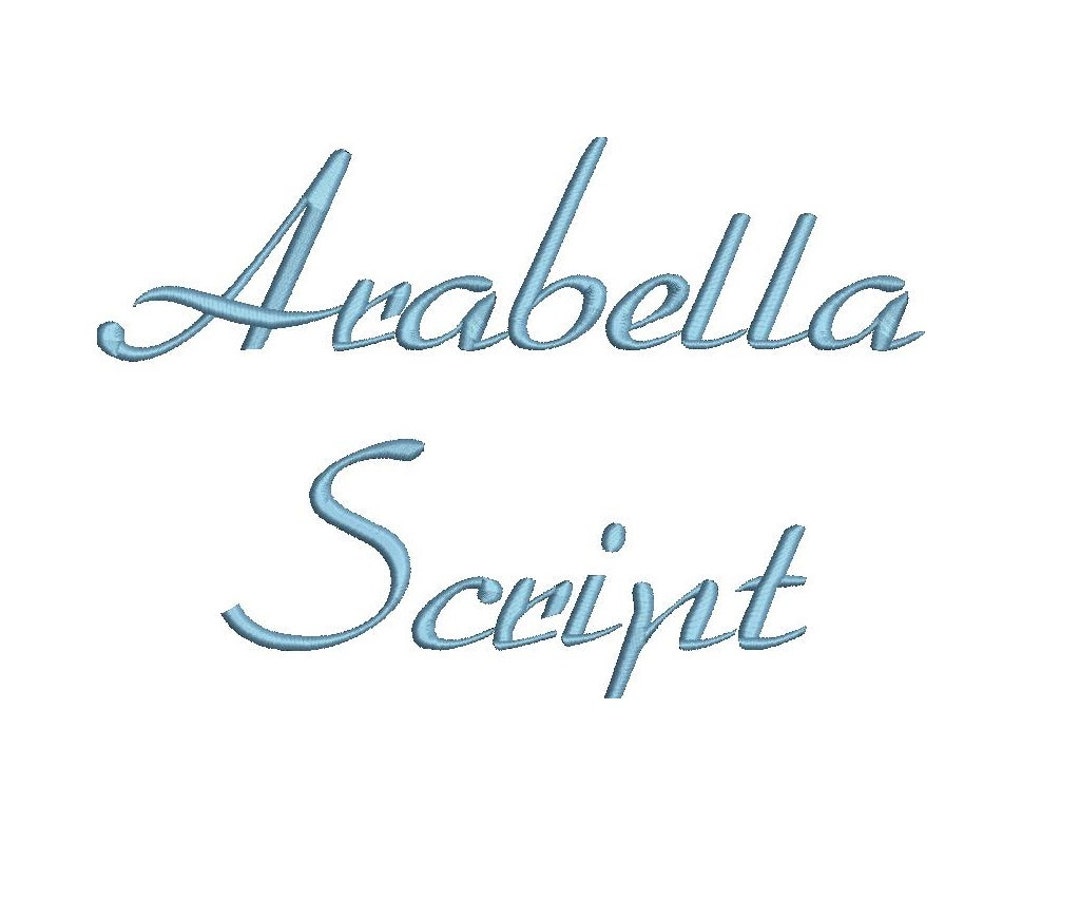Arabella Script Font Formats Bx (compatible With 17 Machine File ...