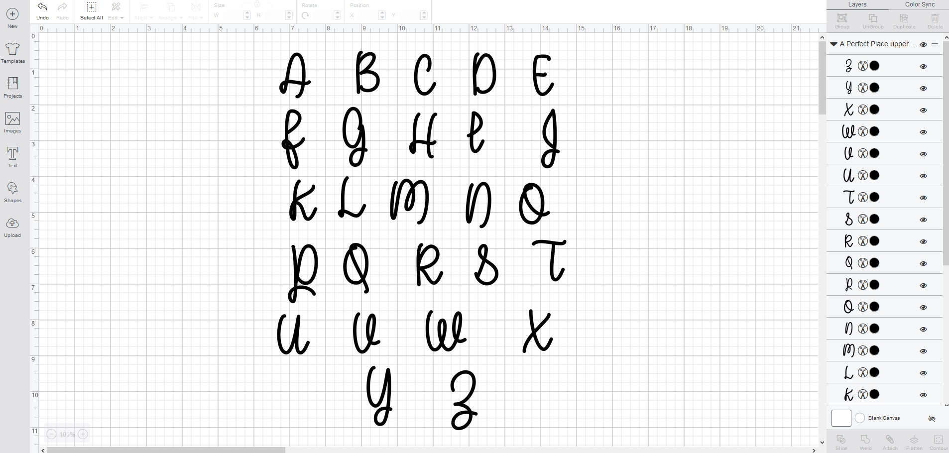 A Perfect Place Font Svg/eps/dxf Alphabet Cutting Files (MHA) - Etsy