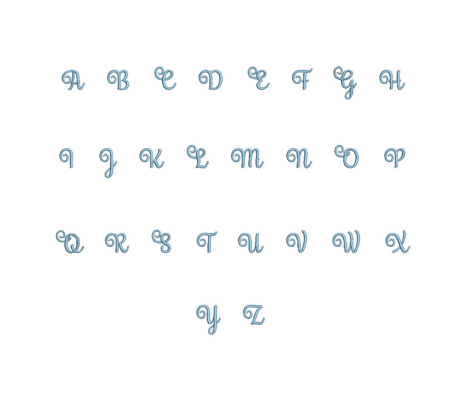 Karima Embroidery Font With Over 400 Glyphes Formats PESBX - Etsy