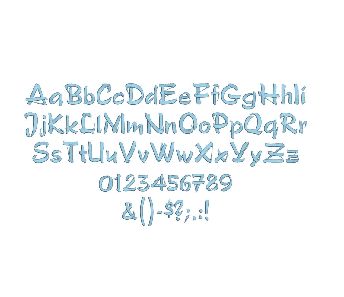 Polo Brush Script Embroidery Font Bx compatible With 17 - Etsy