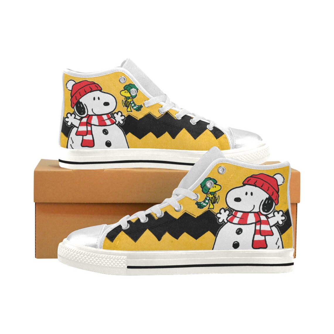 Snoopy canvas Shoes High Top Shoes Canvas Women's Shoes | Etsy