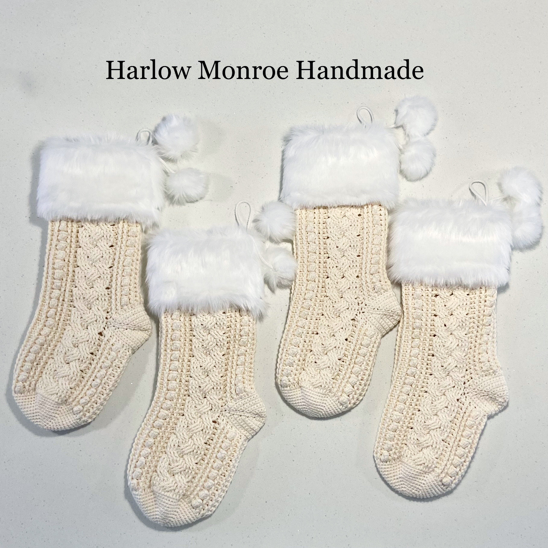 Christmas Cable Stocking Crochet PATTERN Downloadable PDF - Etsy