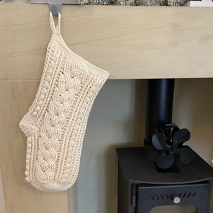 Christmas Cable Stocking Crochet PATTERN Downloadable PDF Traditional ...