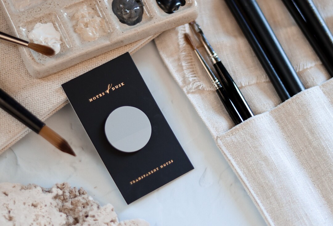 Transparent Notes | Artist Collection | Circle + Rectangle Sticky Notes ...
